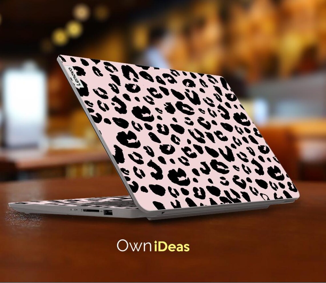 Lenovo Laptop Decal Pink Leopard Pattern Personalized Gift Vinyl ...