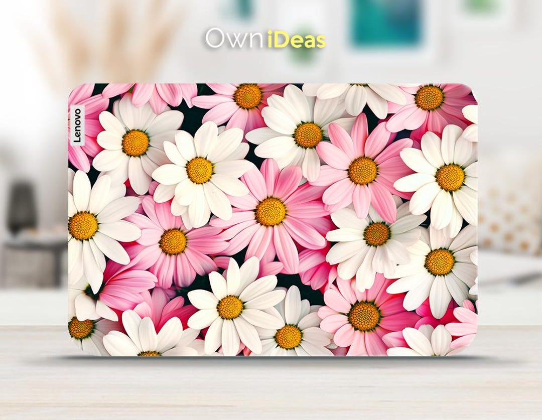 Lenovo Ultra-thin Laptop Decal Pink Cute Flower Design Personalized ...