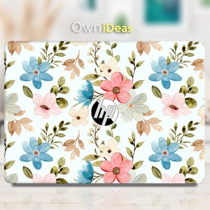 Hp Laptop Portable Skin Custom Vinyl Decal Floral Design Personalized ...