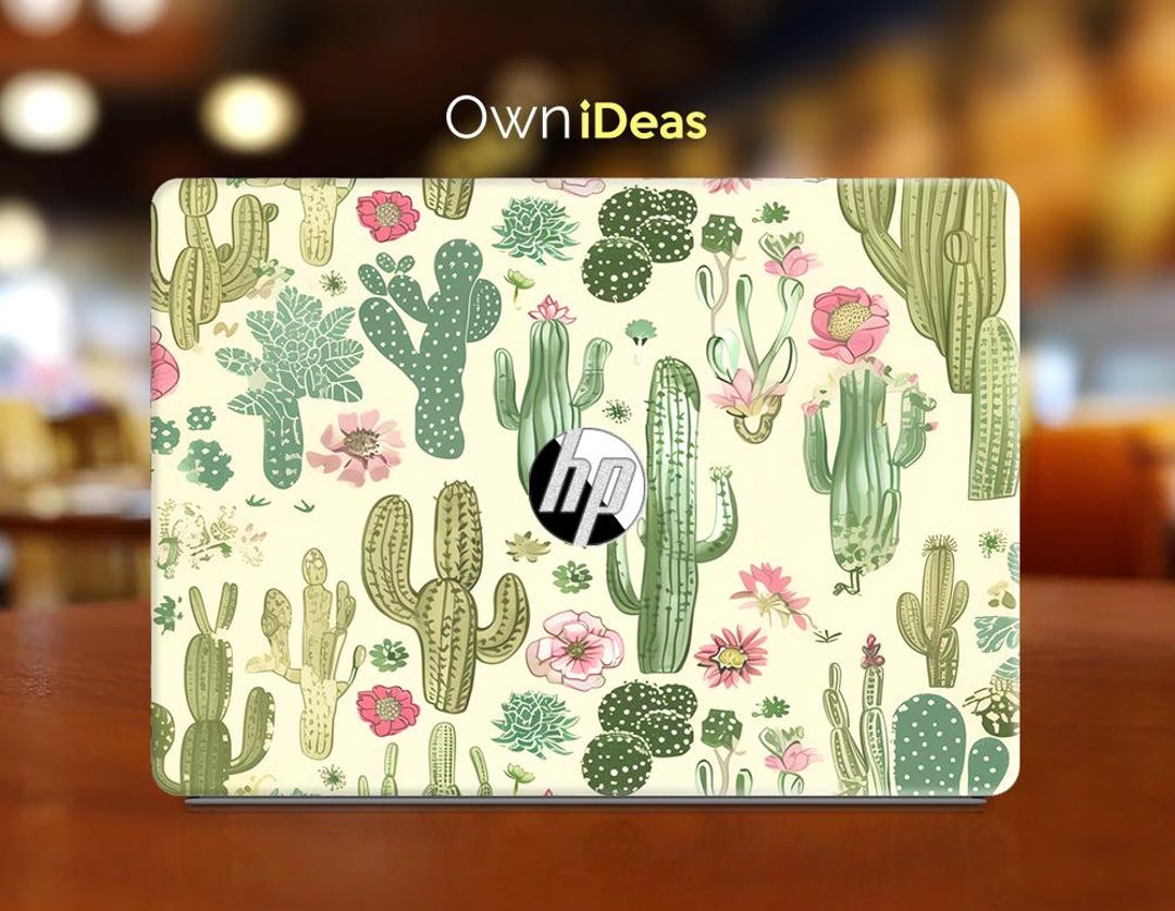 Hp Laptop Decal Cactus Plant Design Personalized Gift for Hp Spectre ...