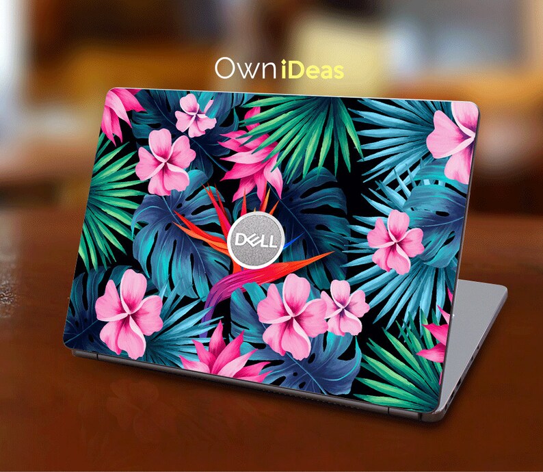 Dell Latitude Skin Bright Flower Painting Personalized Customizable ...