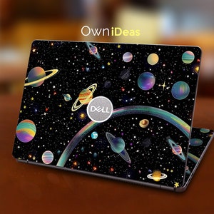 Dell Laptop Sticker Outer Space Design Custom Decal Personalized Gift ...