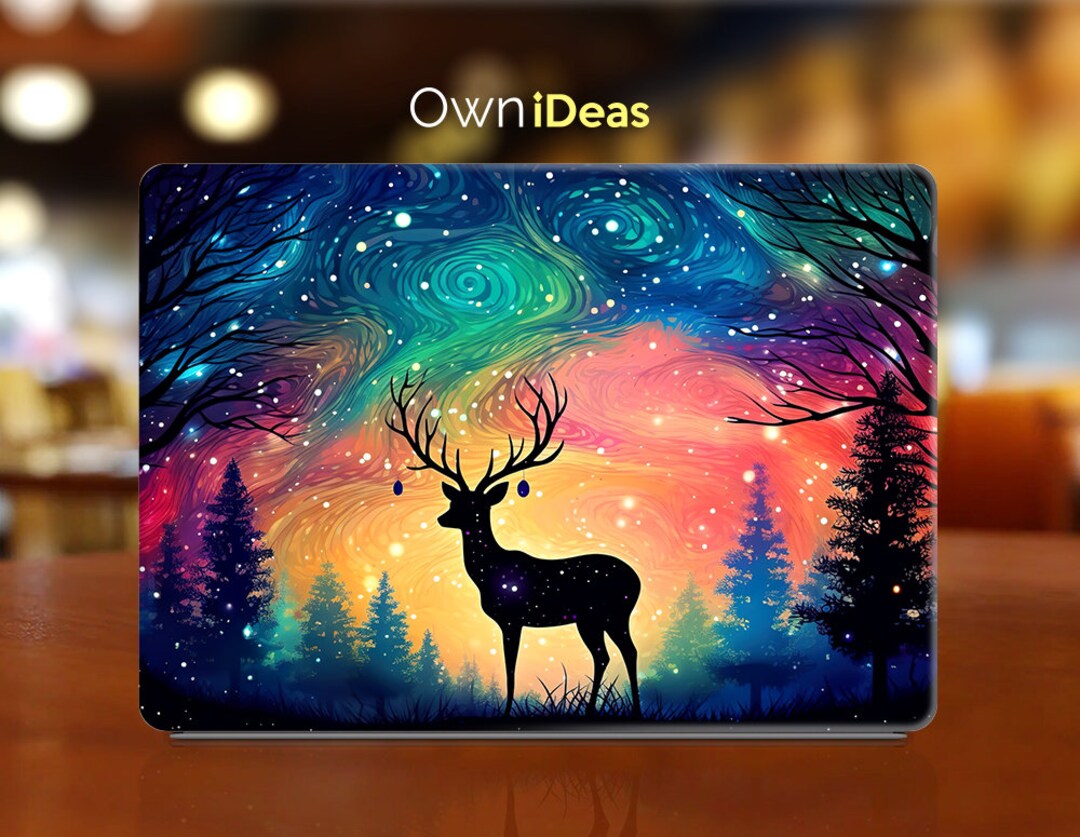 Hp Laptop Skin Custom Decal Unique Deer Design Gift for Her Fit Spectre ...