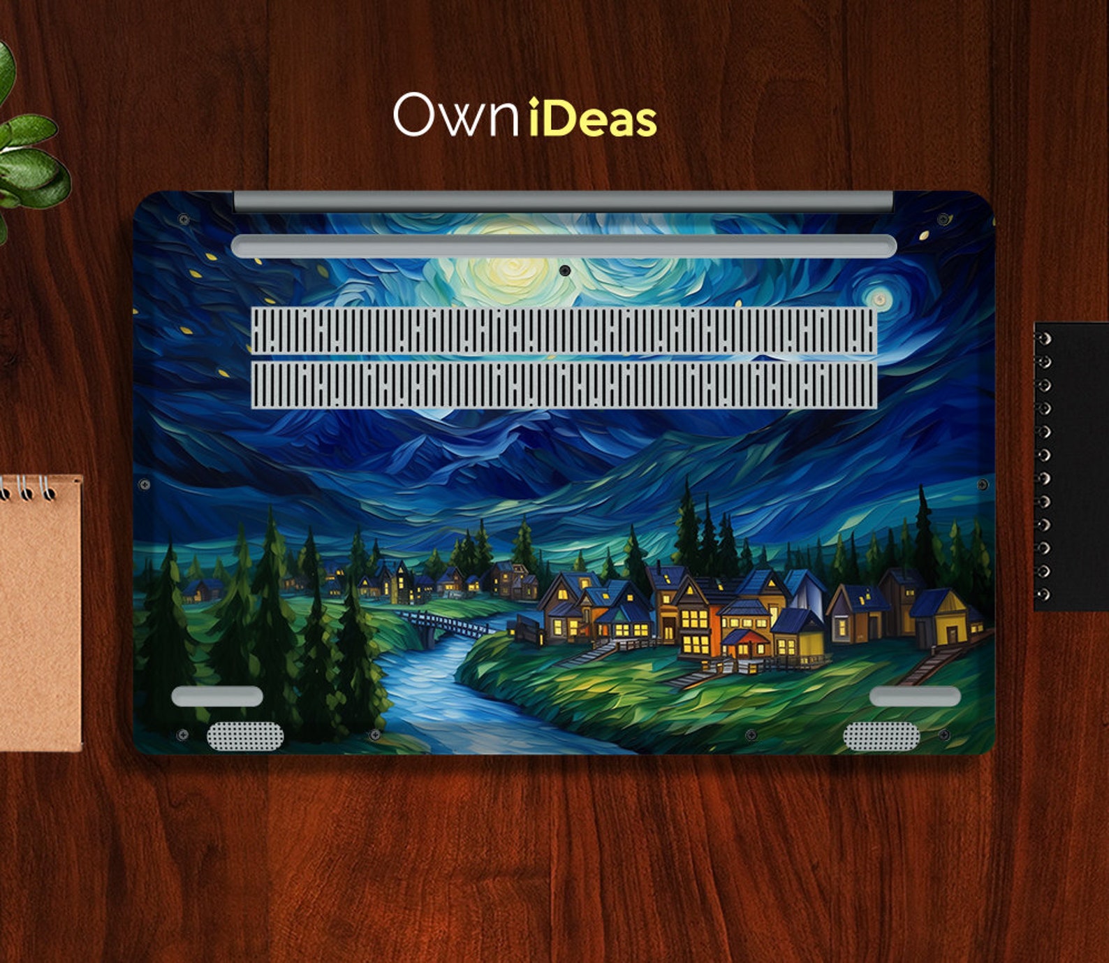 Lenovo Laptop Skin Oil Painting Village Design Personalized ...