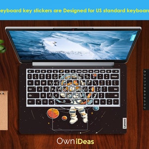 Lenovo Laptop Sticker Black Background Cat Design Personalized Gift for ...