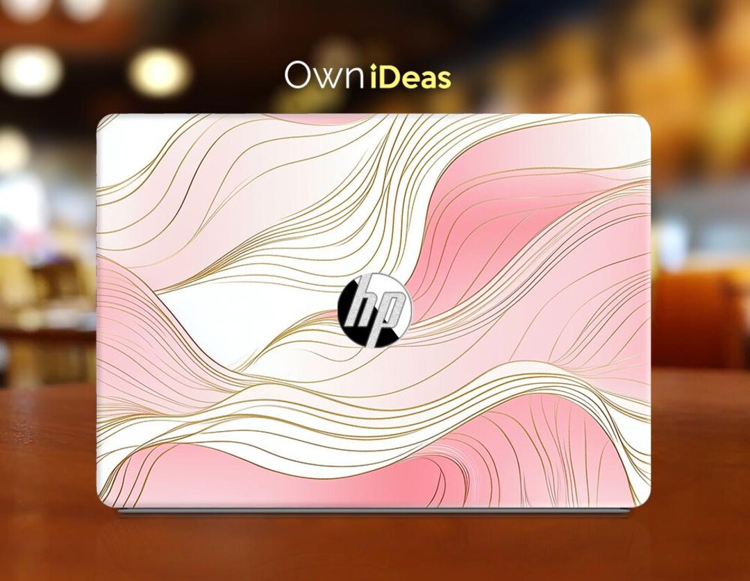 Hp Probook 455 Laptop Sticker Cute Pink White Marble Texture Custom ...