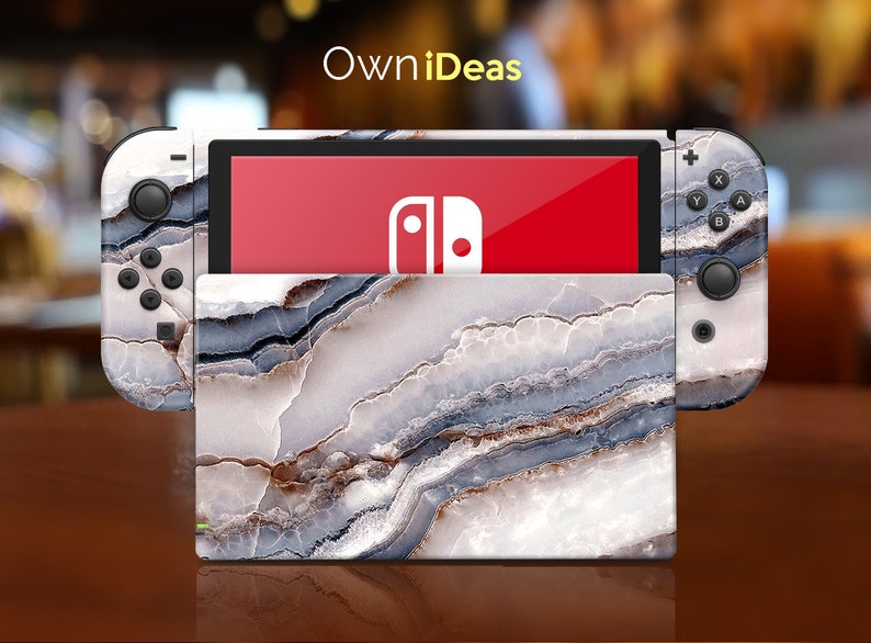 Nintendo Vinyl Sticker Marble Texture Design Personalized - Etsy