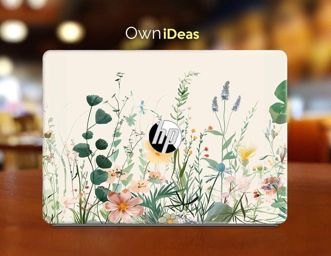 Hp Specter Laptop Decal Oil Painting Plant Pattern Personalized Gift ...