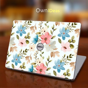 Dell Laptop Skin Protectant Laptop Vivid Flower Pattern Design Custom ...