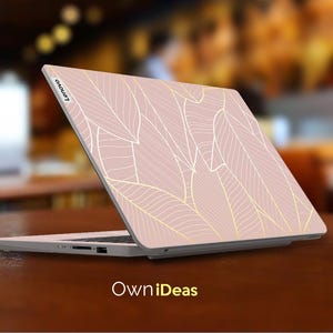 Lenovo Laptop Gold Leaf Design Vinyl Sticker Personalized Customizable ...