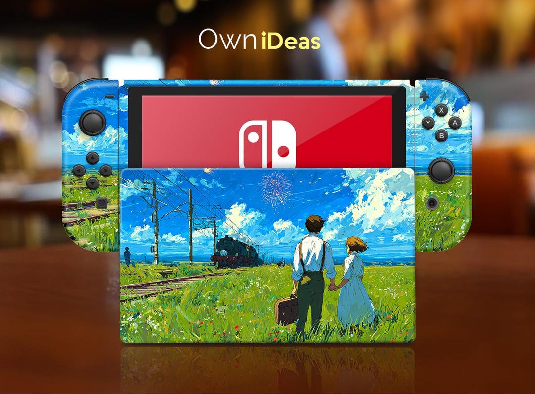 Switch Oled Stickers Skins Decals Anime Couple Design Customizable ...
