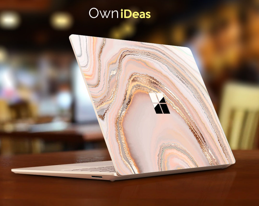 Surface Book Skin Pink Marble Texture Customizable Wedding Gifts for ...