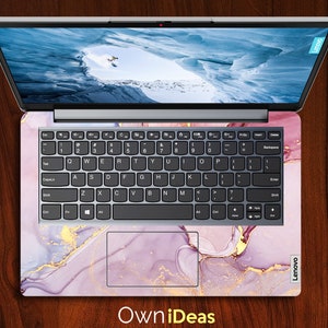 Lenovo Laptop Skin Cute Sticker Diy Kits Pink Marble Design ...