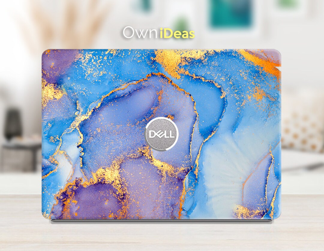 Dell Xps Laptop Skin Blue Marble Texture Design Personalized Gift, Fits ...