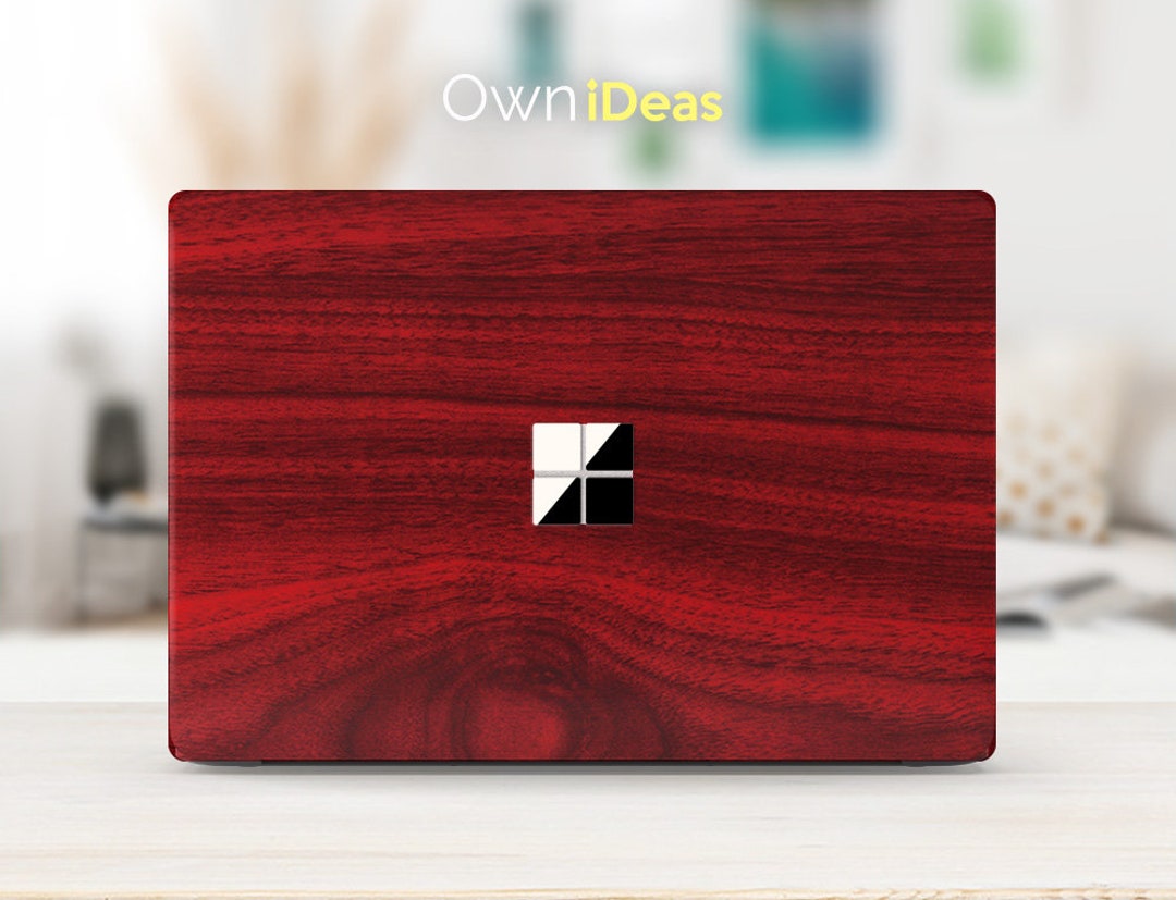 Surface Laptop Studio Skin, Personalized Gifts for Him, Wood Grain ...