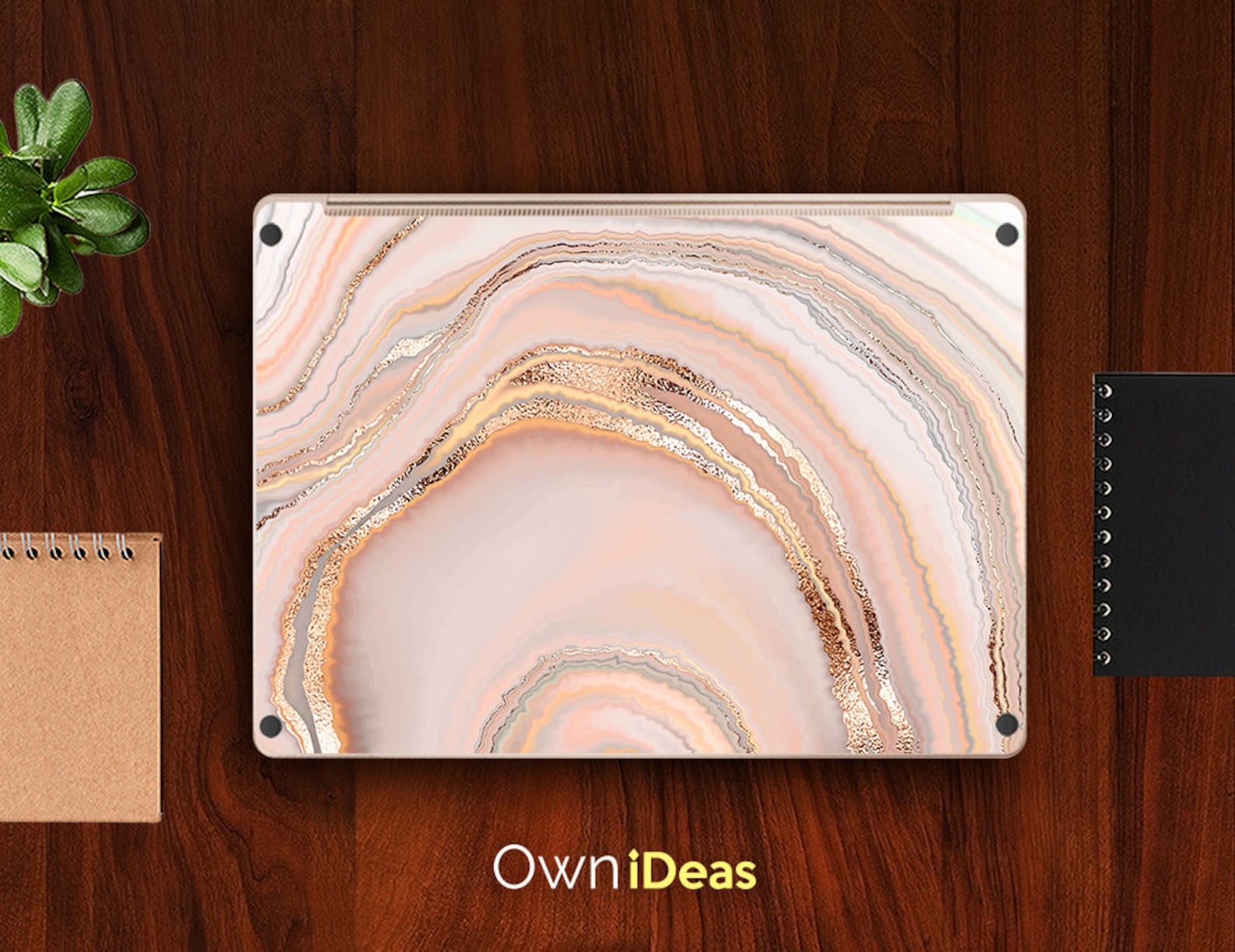 Surface Book Skin Pink Marble Texture Customizable Wedding Gifts for ...