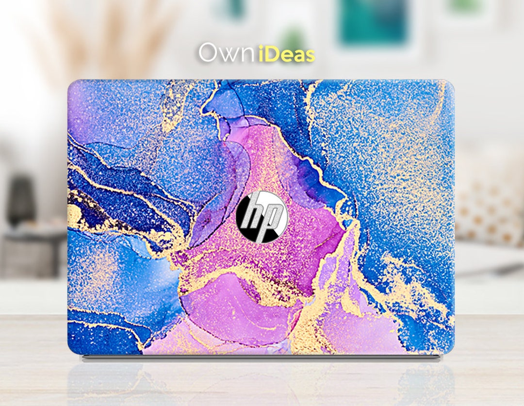 Hp Laptop Marble Skin Colored Marble Personalized Gift Fits HP Spectre ...