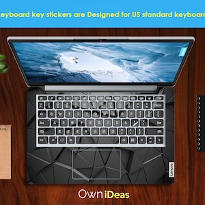 Lenovo Yoga Laptop Thinkpad Sticker Black Geometry Design Personalized ...