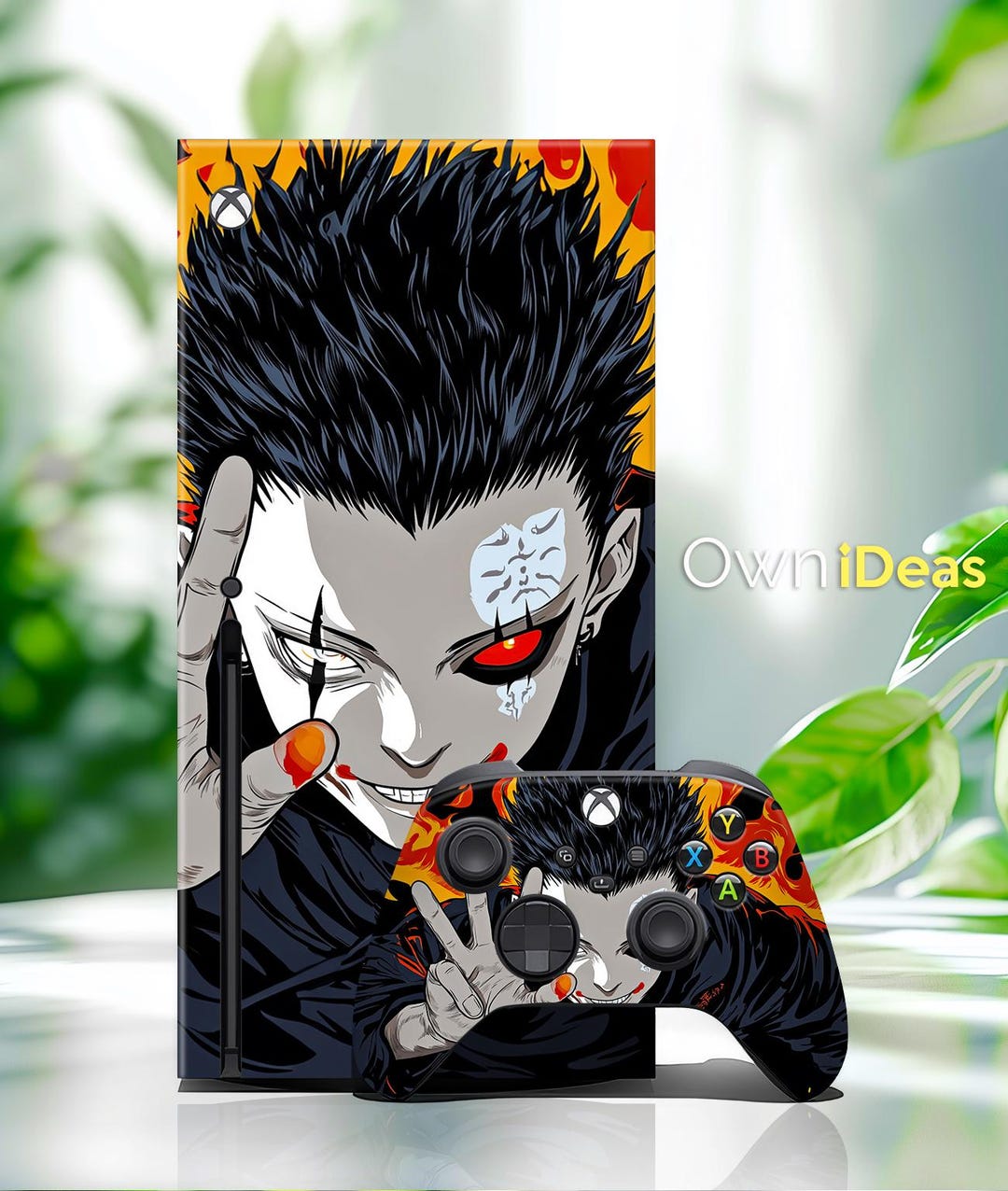 Custom Xbox Series X/S Console Decals Stickers Dark Flame Lord Design ...