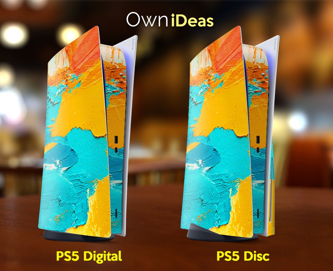 Ps5 Console Skin, Colorful Abstract Oil Pattern Customizable ...