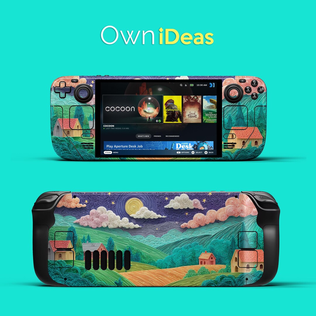 Steam Deck Oled Skin Stickers, Rustic Design, Customizable in Different ...