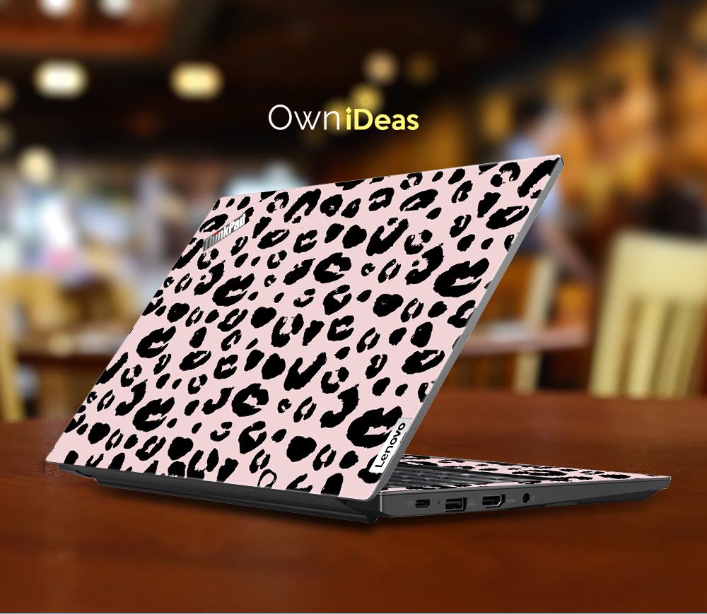 Lenovo Laptop Decal Pink Leopard Pattern Personalized Gift Vinyl ...