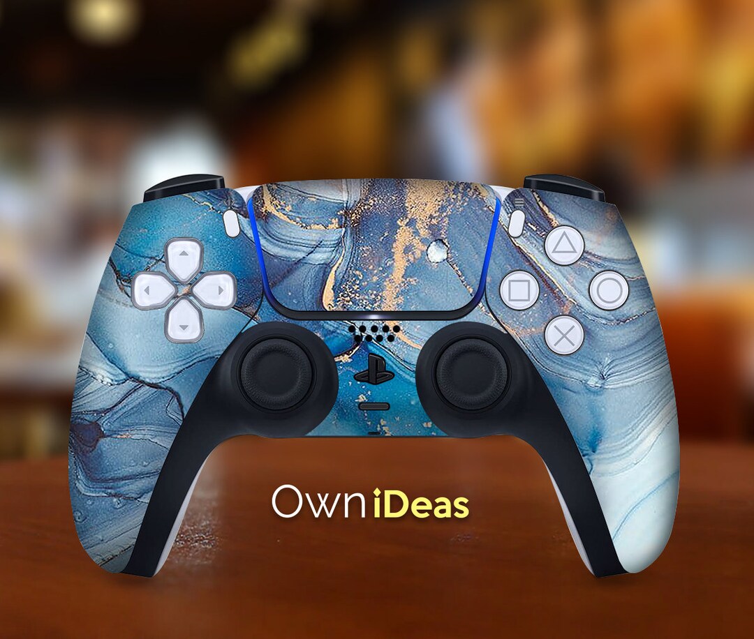 Create Your Own Ps5 Skin Blue Marble Texturee Customizable Personalized Gift for Sony Ps5 ...