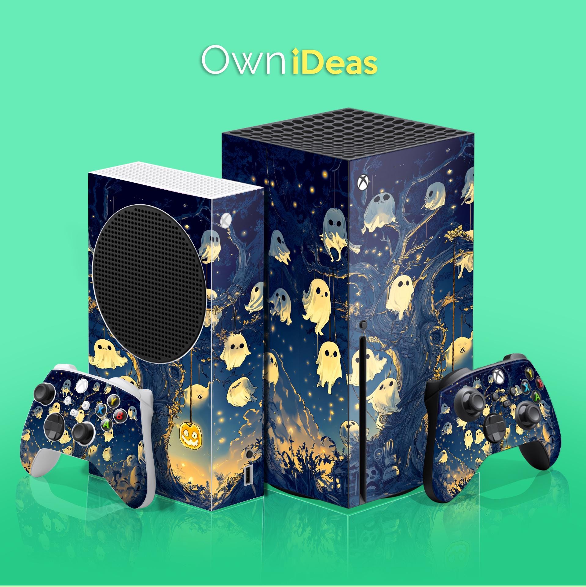 Cute Little Ghost Xbox Series X Skins Xbox One X Gaming Skins Xbox One ...