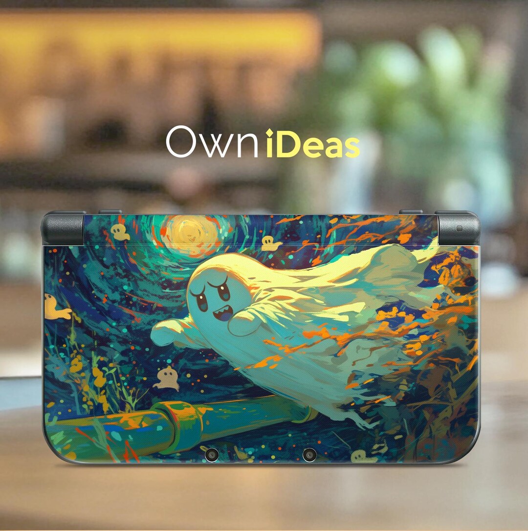 Nintendo 3DS Xl Sticker 3M Case With Clear Shell Cute Ghost Custom ...