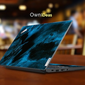 Personalization Gift, Lenovo Stickers, Individualized Blue Rendering ...