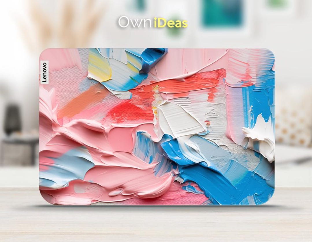Lenovo Laptop Decal Colorful Oil Painting Design Personalized Gift ...