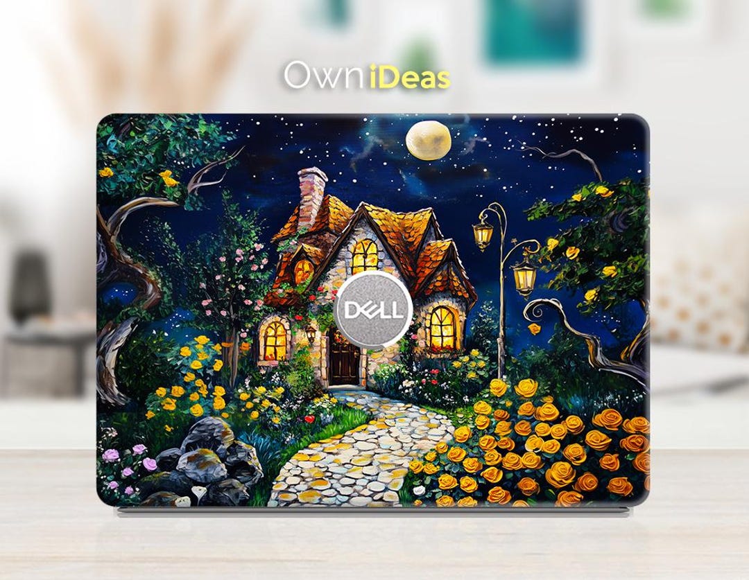 Dell XPS 9360 Laptop Sticker Oil Painting House Pattern Custom Decal ...