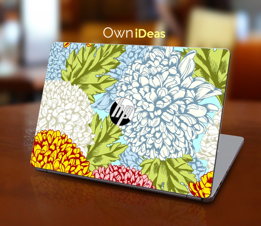 Hp Envy Skin Unique Flower Pattern Design Custom Decal Personalized ...