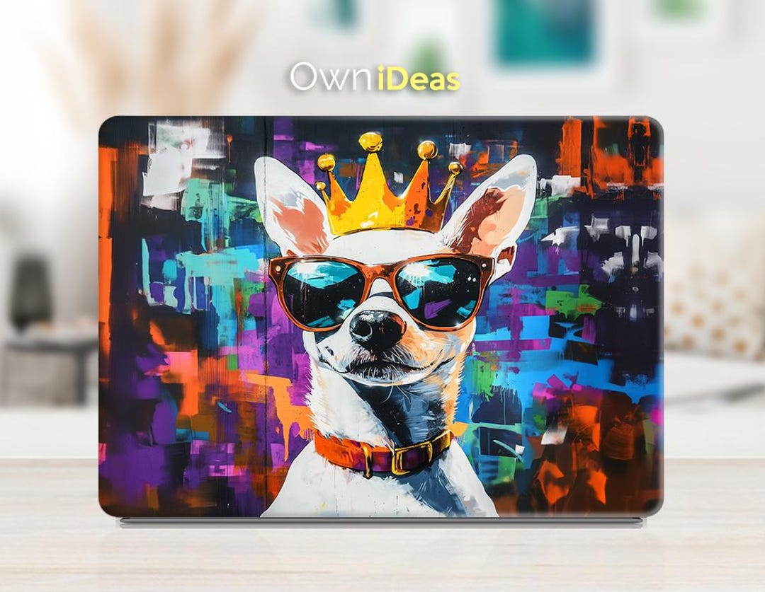 Dell XPS Laptop Skin White Dog Personalized Gift Custom Decal for ...
