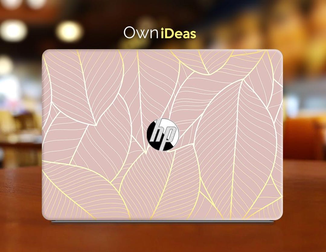 Hp Laptop Decal Pink Lotus Leaf Pattern Personalized Gift for Hp ...