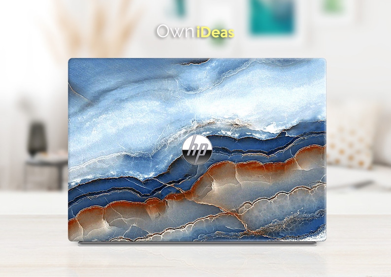 Hp OMEN 17 Laptop Skin, Marble Design, Personalized Gift for Him, Fits ...