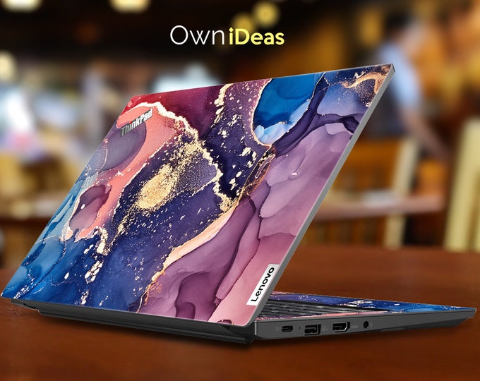 Lenovo Yoga Skin Convertible Laptop Purple Marble Design Custom Decal ...