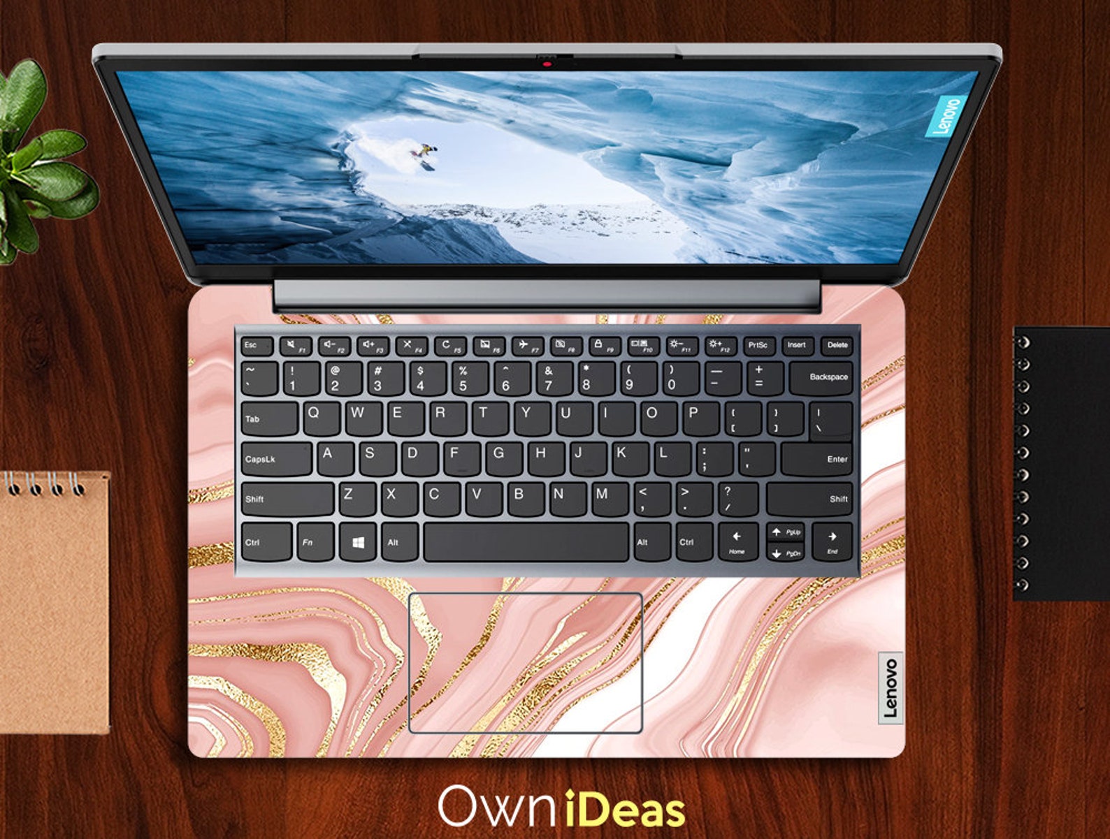 Lenovo Thinkpad Skin Pink Marble Design Personalized - Etsy