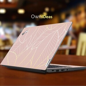 Lenovo Laptop Gold Leaf Design Vinyl Sticker Personalized Customizable ...