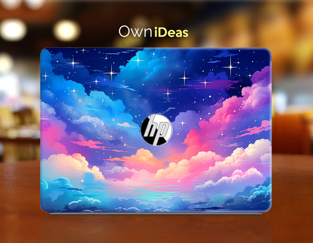 Hp Envy Skin Colorful Cottony Clouds Star Patterns Design Personalized ...