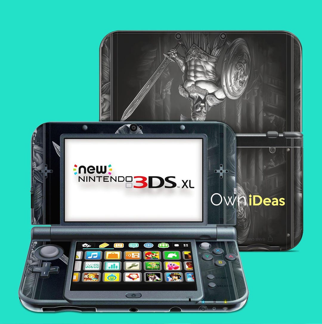 Nintendo New 3DS 3M Decal With Clear Protective Case Spartan Legend ...