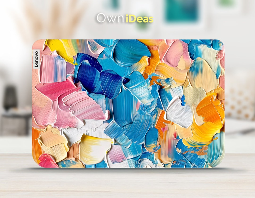 Lenovo Laptop Skin Vinyl Sticker Colorful Design Custom Decal ...