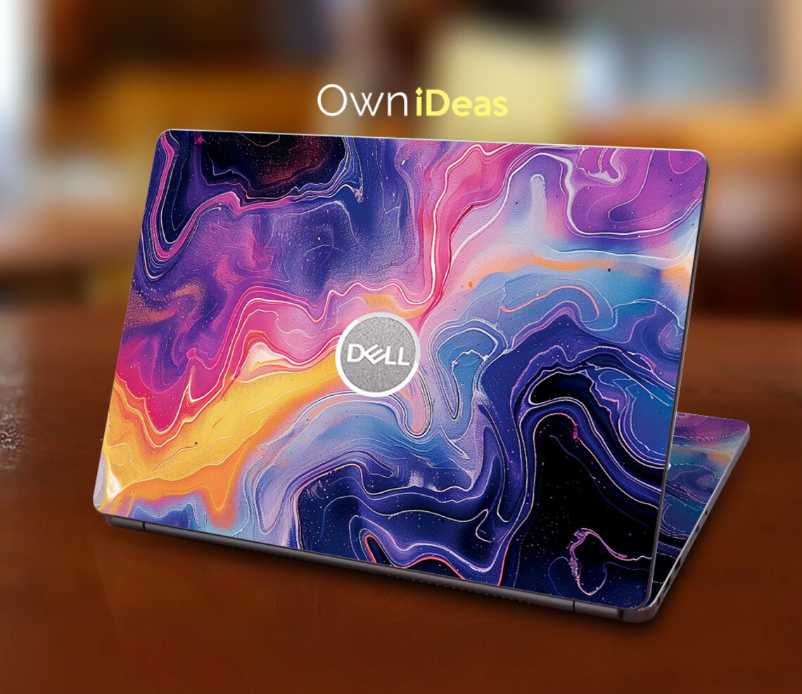 Dell Laptop Protective Skin Colorful Oil Painting Art Design ...