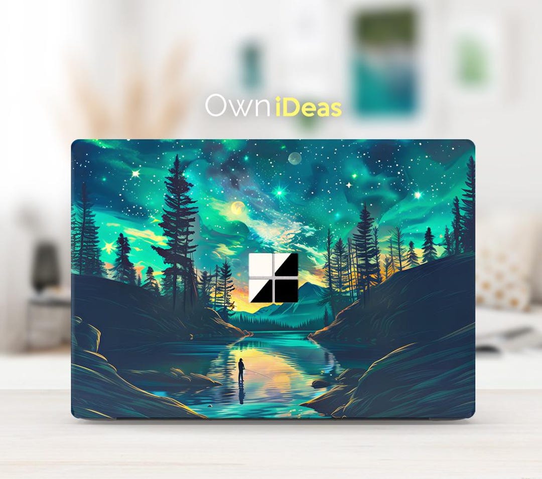 Surface Laptop 7 15 Laptop Decal River Design Customizable Personalized ...