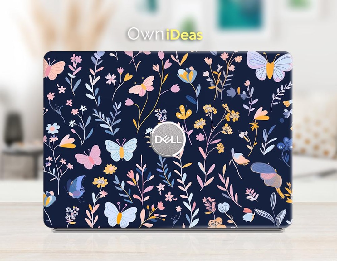 Dell Laptop Skin Purple Butterfly Design Personalized Gift for Her for ...