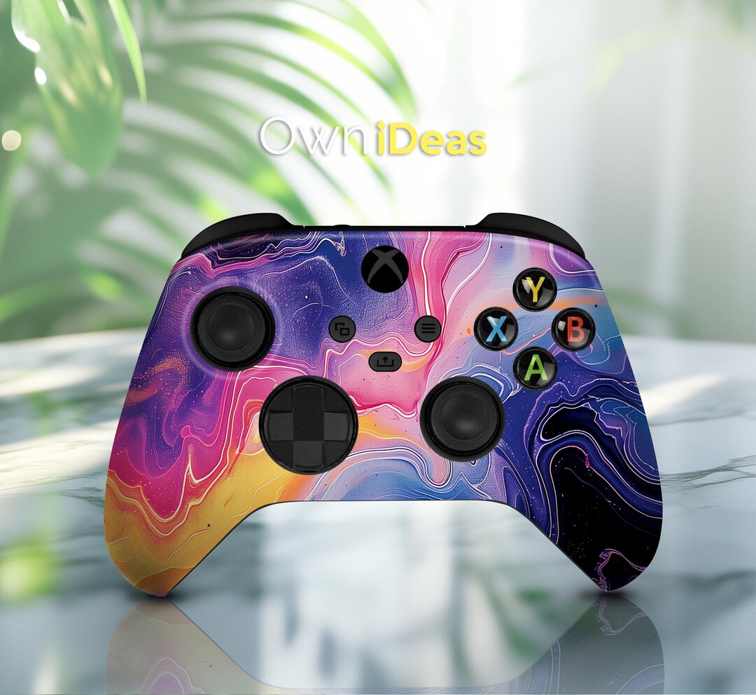 Xbox One Colorful Ripple Marble Design for Xbox Series X Xbox Series S ...