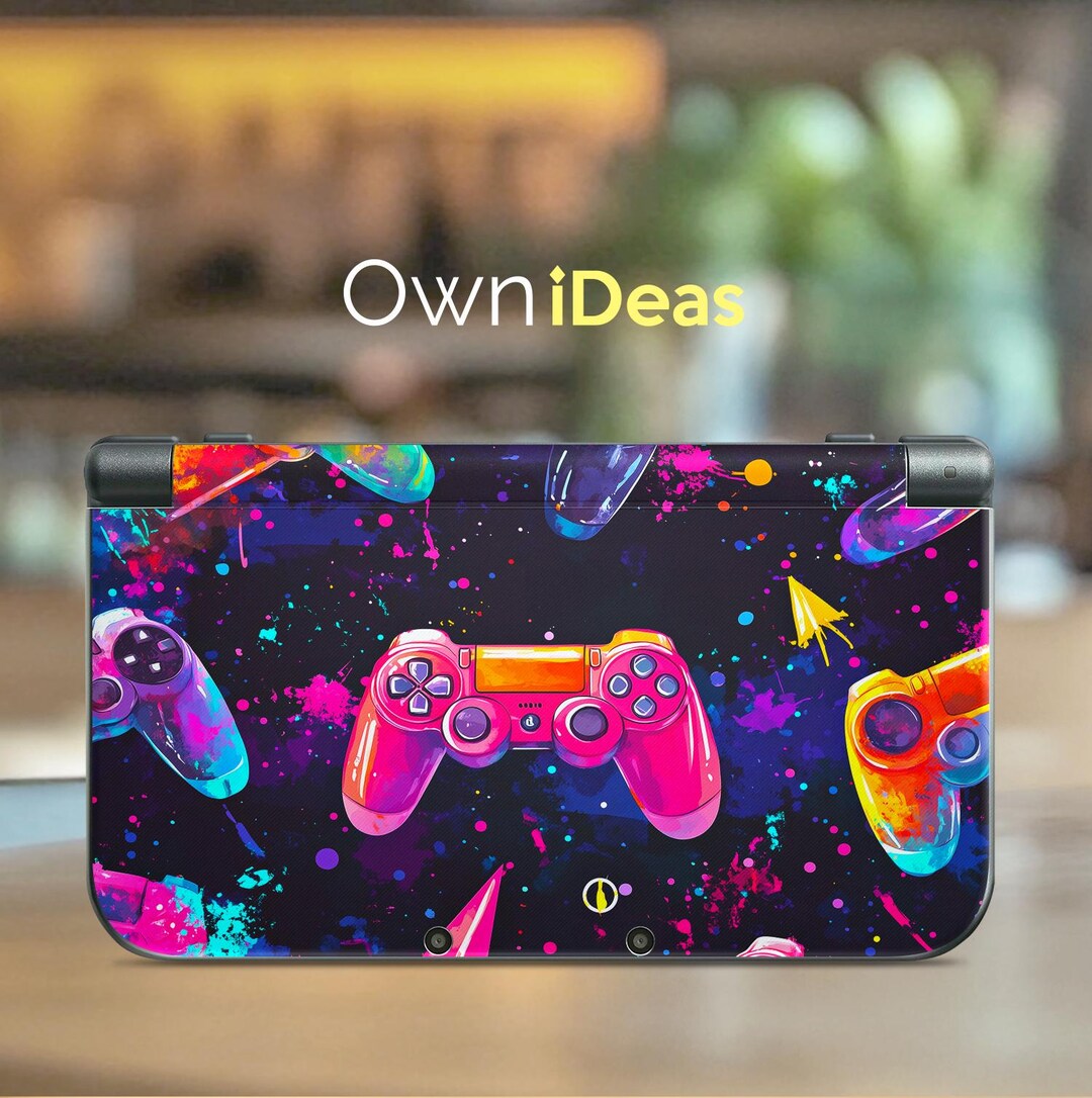 Nintendo New 3ds Xl 3M Skins With Clear Protective Case Colorful Game ...