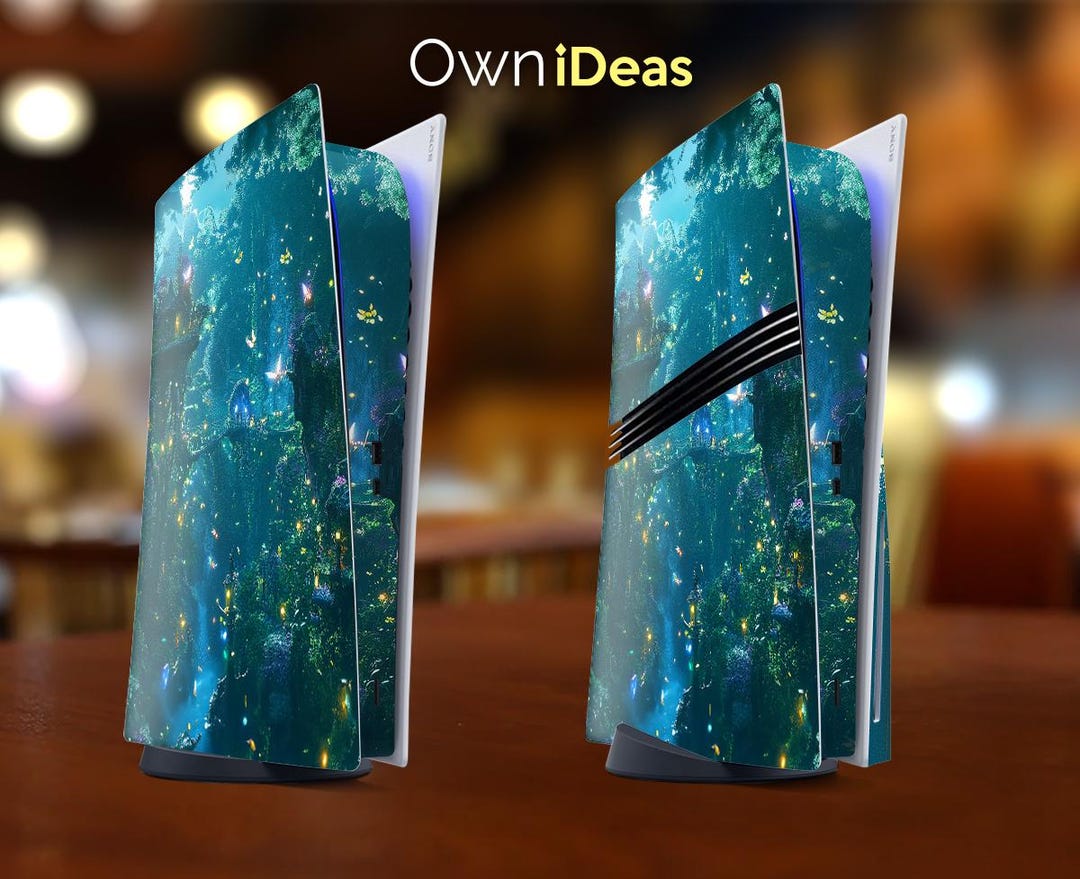 PS5 Slim Disc Skins Firefly Forest Design Gift for Girlfriend ...