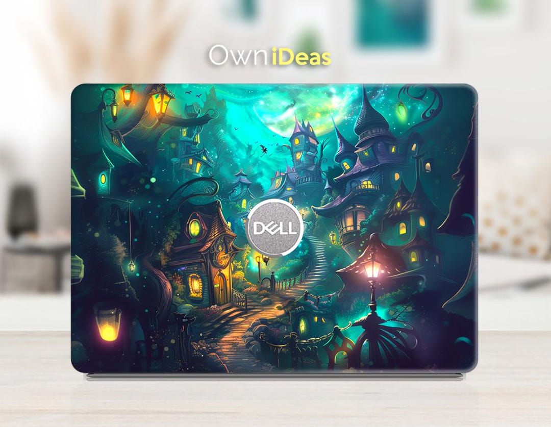 Dell Laptop Skin Oil Painting Castle Design Personalized Gift for Xps ...