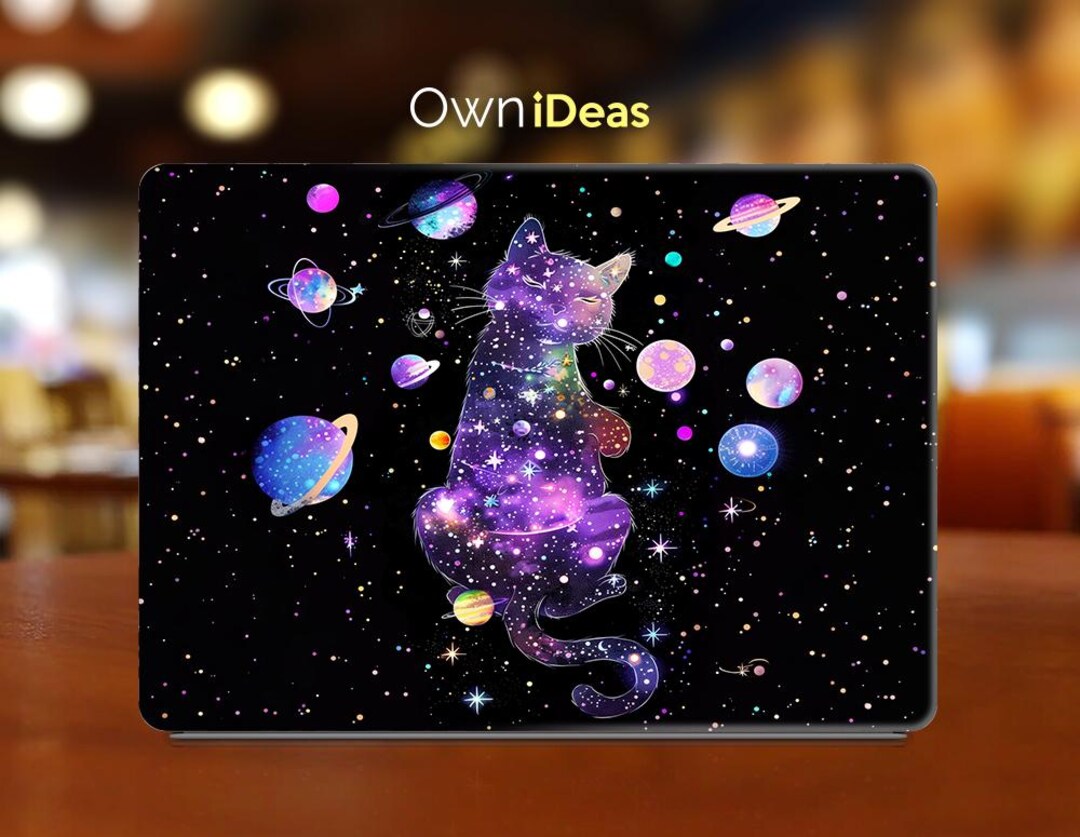 Hp Envy Skin Purple Cat Pattern Design Personalized Art Gift Fits ...